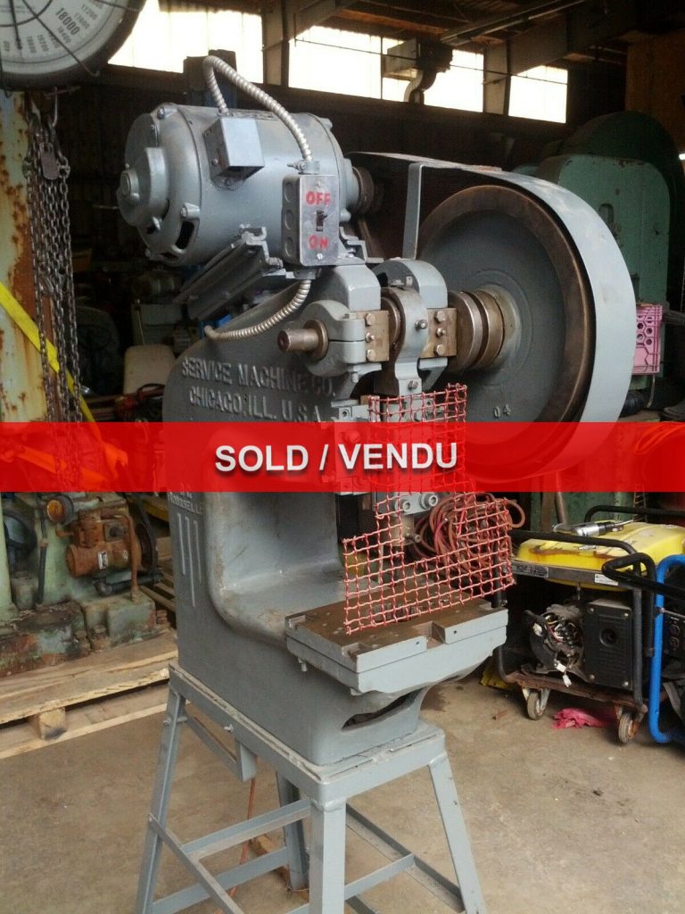 5 Ton Punch Press, Deep Throat, Rouselle Mod.0G, air controls, 300 SPM ...