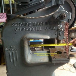 5 Ton Punch Press, Deep Throat, Rouselle Mod.0G, air controls, 300 SPM ...