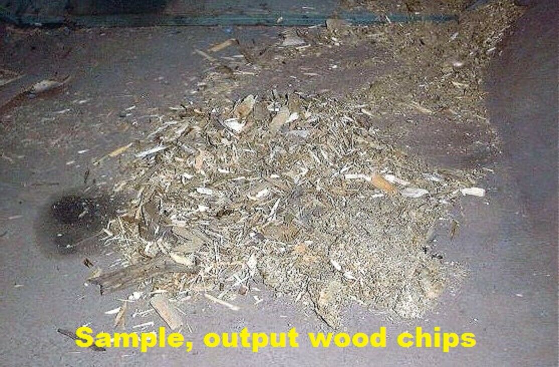 Chipper,Waferizer, 200HP, for wood & logs, ex Domtar, makes 2" chip ...