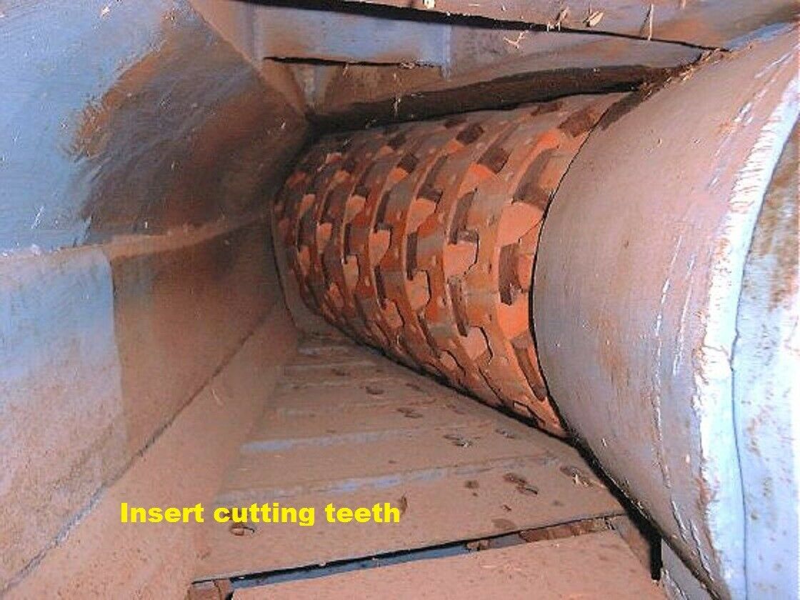 Chipper,Waferizer, 200HP, for wood & logs, ex Domtar, makes 2" chip ...