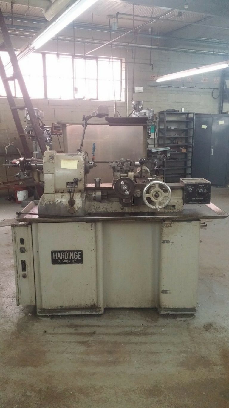 HARDINGE MODEL HC CF PRECISION CHUCKER LATHE, 13", BC 5" Chuck, Collets ...