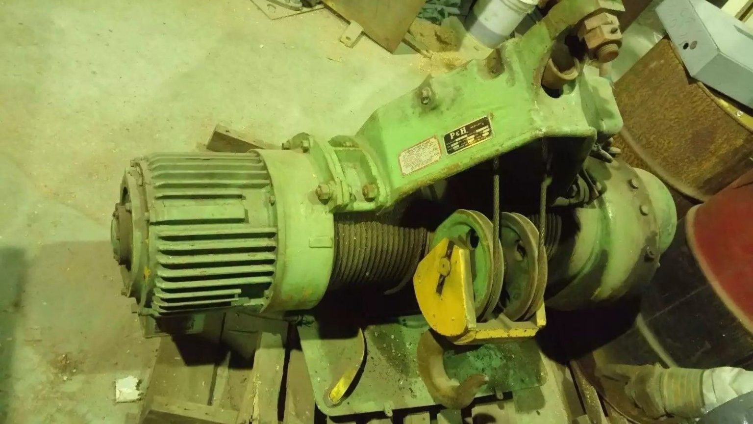 SOLD - P&H 5 TON ELECTRIC HOIST - Welcome to Machineco